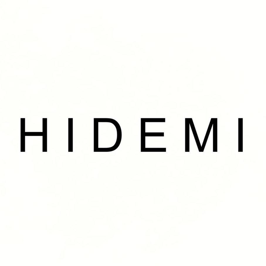 HIDEMI极简设计感圆领艺术波纹缎面拼接撞色灯笼式立体剪裁连衣裙 - HIDEMI