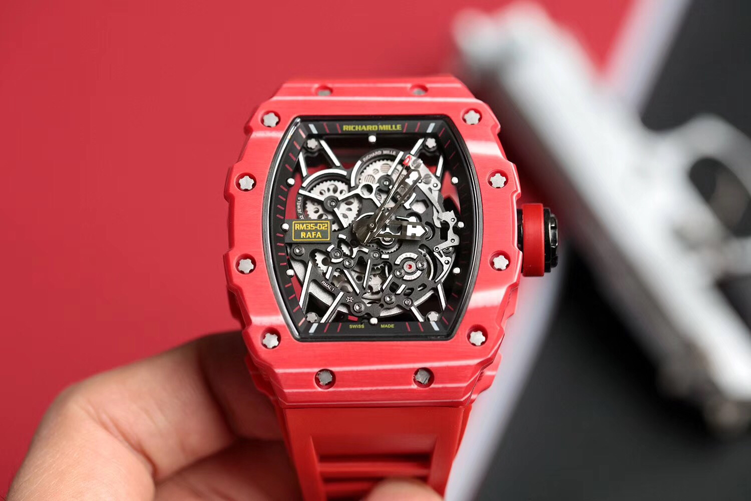 rm手表小红魔,小红手表,rm手表_大山谷图库